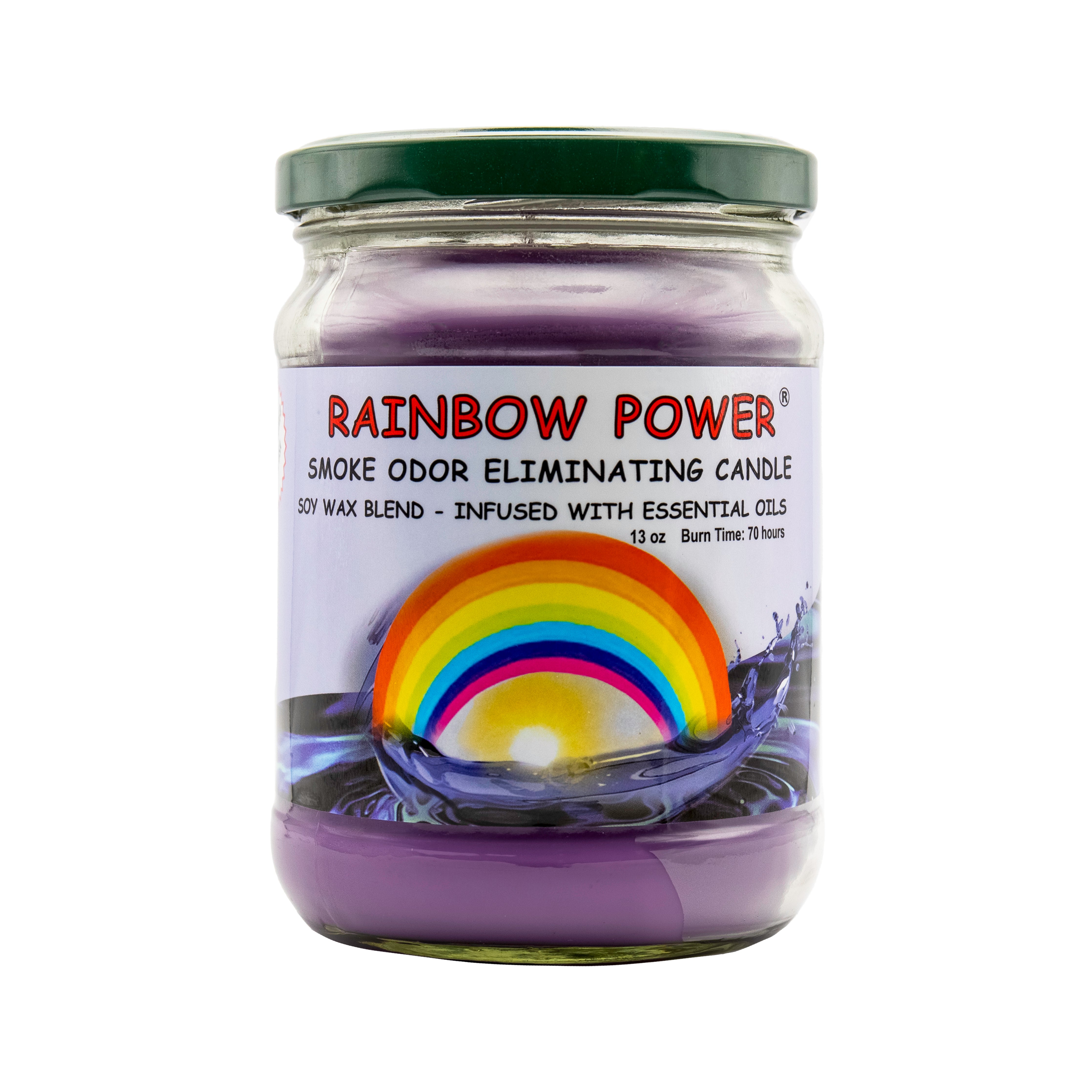 Rainbow Power Candle